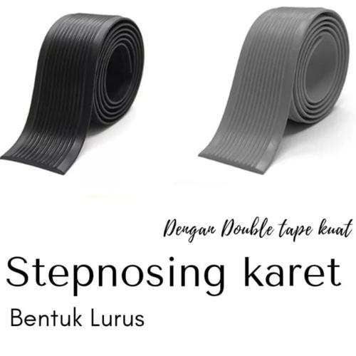 Jual step nosing karet bentuk lurus dengan perekat - Hitam - Kab ...