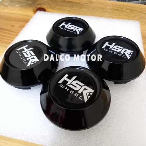 Jual tutup velg racing dop roda racing HSR kerucut hitam luar 6.8cm ...