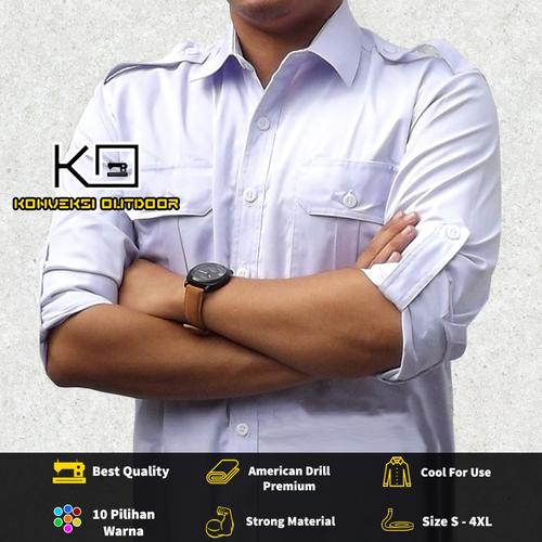 Jual BAJU KEMEJA PDL OUTDOOR INDOOR LENGAN PANJANG Seragam PDH Dinas ...