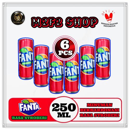 Jual Fanta Merah MInuman Bersoda Kaleng | Can - 250 ml (Harga 6 Pcs ...