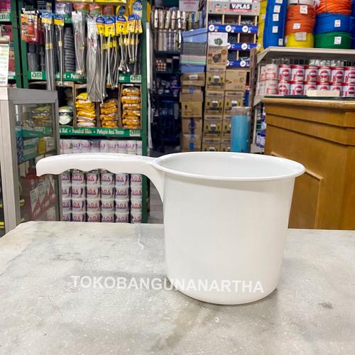 Jual Gayung Bak Mandi Plastik Putih Aesthetic Estetik - Polos - Kota ...