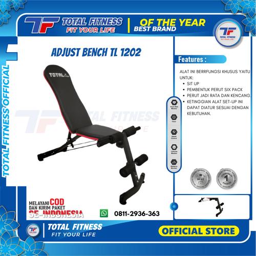 Jual Alat Fitness Adjust Bench TL 1202 Sit Up 3 Posisi Total Fitness ...
