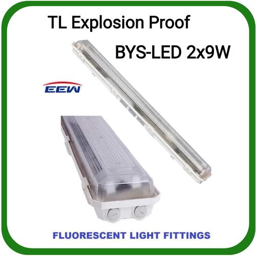 Jual Lampu TL Explosion Proof Light GRP LED 2x9 W BYS EEW HRLM ...