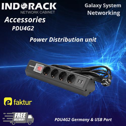 Jual Stop Kontak Power Distribution Unit 4 Germany Socket 2 USB Port ...