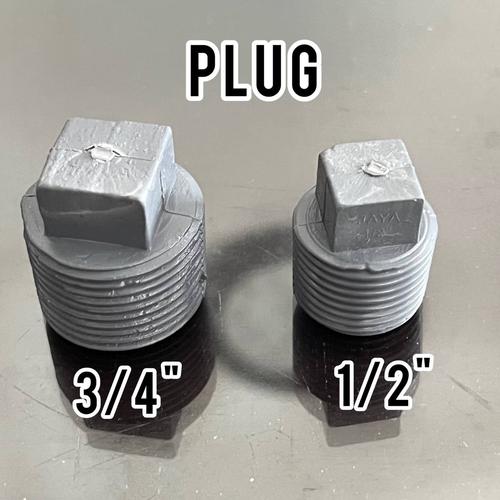 Jual PLUG DOP PVC DRAT LUAR 1/2" - 3/4" INCH / TUTUP PIPA TANGKI TANDON ...