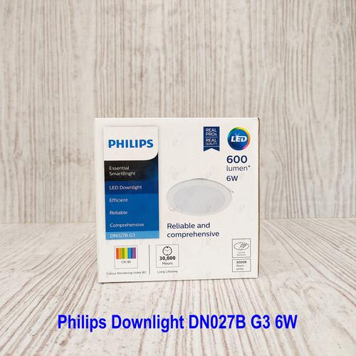 Jual Lampu Philips Downlight LED Plafon DN027B G3 LED6 6W 220-240V D100 ...