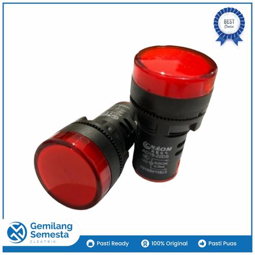 Jual Pilot lamp LED 22mm Lampu indikator 220V 24VDC terang berkualitas ...