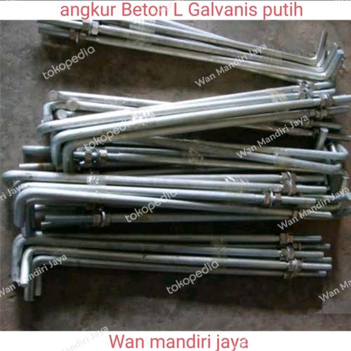Jual angkur L besi beton m10 x 200 mm x 10 mm Galvanis putih - Jakarta ...
