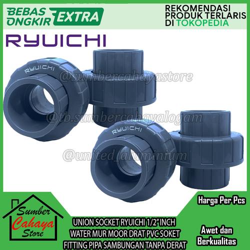 Promo WATER MUR MOOR UNION SOCKET 1/2”INCH AW RYUICHI SOK SOKET DIM ...