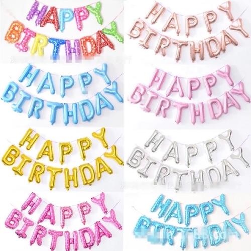 Jual BALON HURUF HAPPY BIRTHDAY SET - Rainbow Pastel - Kota Surabaya ...