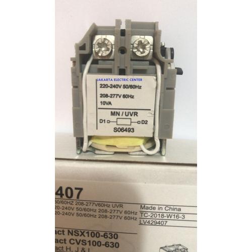 Jual SCHNEIDER LV429407 MN UVR UVT 200-220VAC UNDER VOLTAGE RELEASE ...