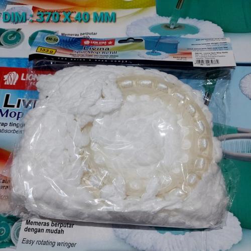Jual Isi Ulang Kain Pel Lion Star BM 50 Refill Livina Spin Mop BM 45 46 ...