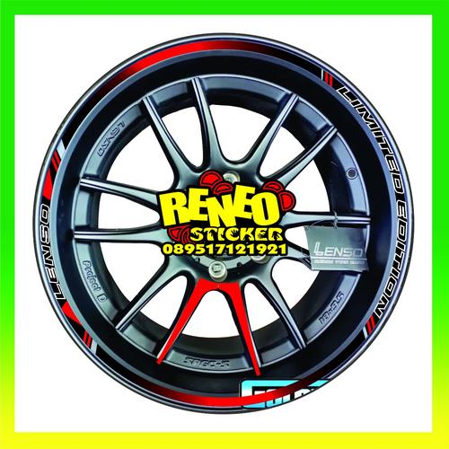 Jual sticker velg venom lenso project tds isi 4 set - variasi 2 - Kab ...