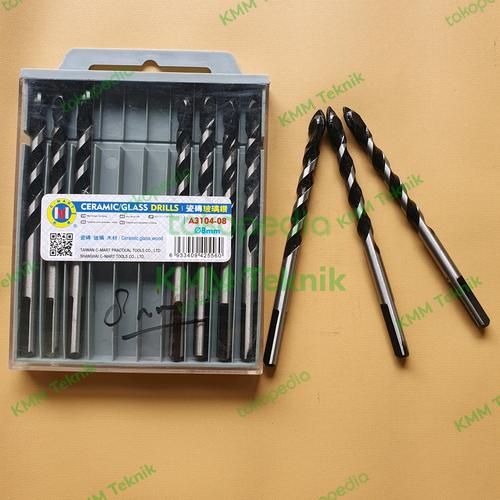 Jual MATA BOR TOMBAK 8MM INTAN CMART KACA KERAMIK GRANIT MARMER 8 MM ...