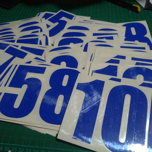 Jual STIKER ANGKA / HURUF UK TINGGI 40 CM - BAHAN ORACAL GLOSSY - BLACK ...