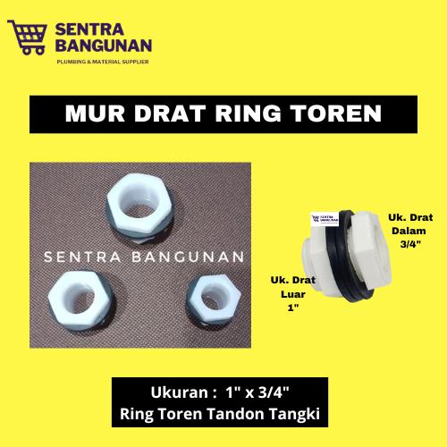 Jual MUR DRAT RING TOREN TANDON TANGKI - 1 x 3/4” - Jakarta Timur ...