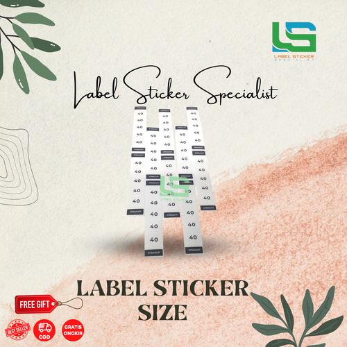 Jual STIKER SIZE ANGKA , STIKER UKURAN BAJU , STICKER UKURAN BAJU - 40 ...