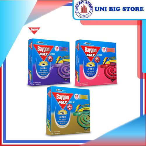 Jual Baygon Jumbo Bakar Pink Lavender 5 Pasang Anti Nyamuk Demam ...