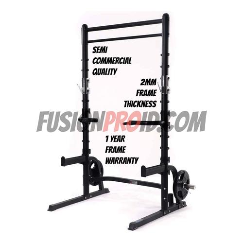 Promo Half Rack Squat Rak Bench Press Pullup Dip Deadlift Home Gym BK ...