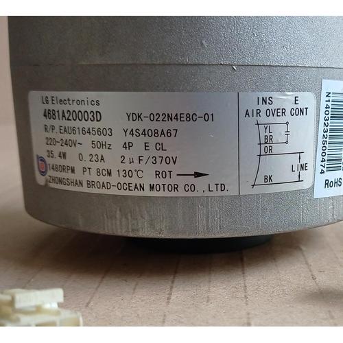 Jual Motor Fan Indoor AC LG 2PK 4681A20003D YDK-022N4E8C-01 Ori Cabtn ...