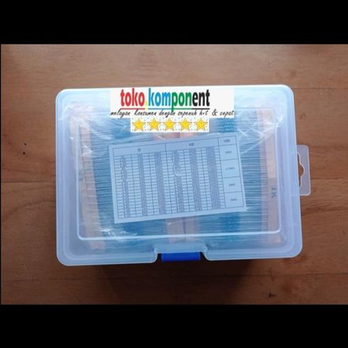 Jual paket lengkap RESISTOR BOX PACK 1/4W 1% METAL FILM 130 VALUE PER ...