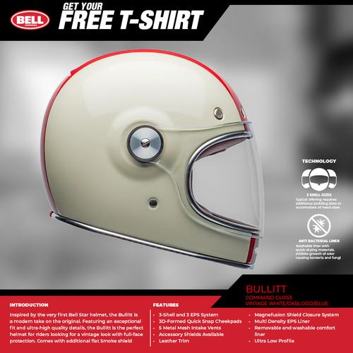 Promo Helm Bell Bullitt Command Full Face Retro - M Cicil 0% 3x ...