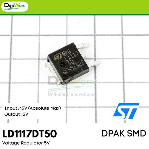 Jual LD1117DT50 LD1117 Voltage Regulator 5V DPAK SMD - Kota Surabaya ...
