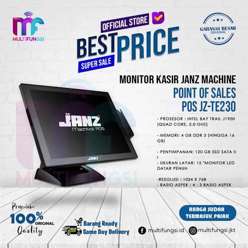 Promo Monitor Cashier JANZ Machine Point of Sales POS JZ-TE230 Cicil 0% ...