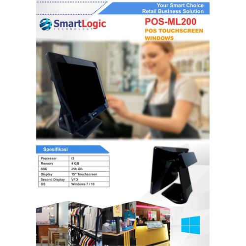 Jual Smartlogic POS ML200 Touchscreen I3/4GB DDR3/256/DISPLAY 15'' - ML ...