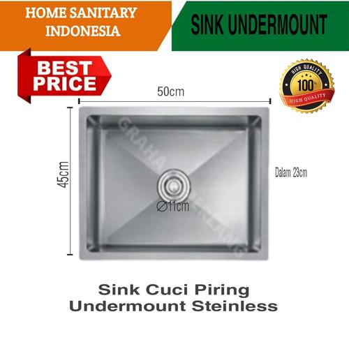 Jual Kitchen Sink Cuci Piring Bak Cuci Piring Kh5045 Undermount ...