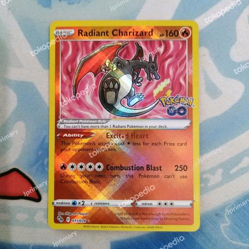 Jual pokemon tcg radiant charizard 011/078 original - Jakarta Barat ...