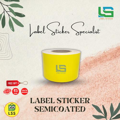 Jual LABEL STIKER SEMICOATED 100MM X 150METER CONTINUOUS 150 METER ...