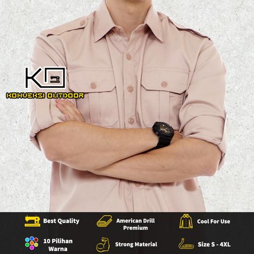 Jual Baju Kemeja PDL Pria Wanita Lapangan Outdoor Seragam PDH Dinas ...