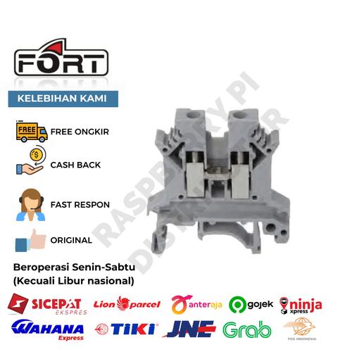 Jual FORT Terminal Block Blok Type UK TUK6N TUK 6N 6mm GREY - Jakarta ...