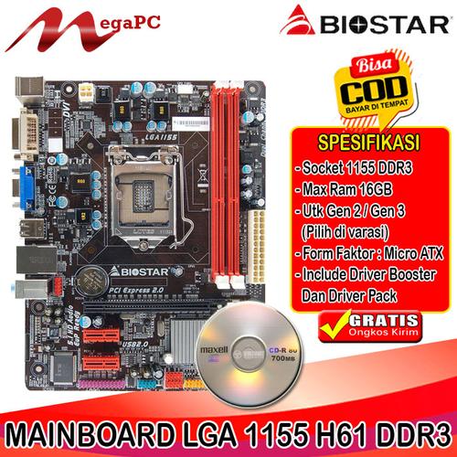 Jual Motherboard LGA 1155 H61 Ddr3 Biostar - GEN 2 - Kota Bekasi ...