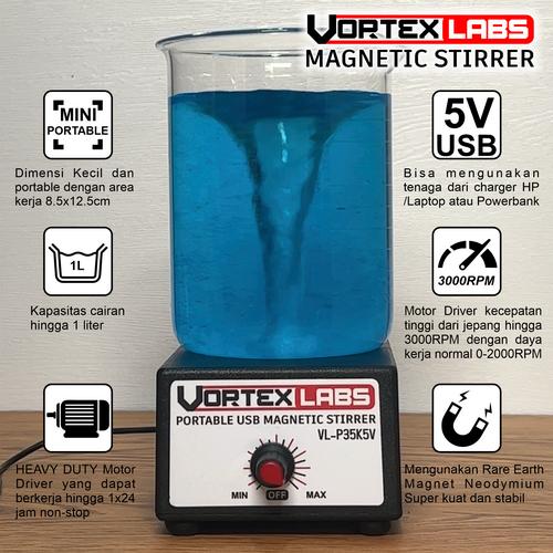 Jual VORTEX LAB Mini USB Magnetic Stirrer Vortex Mixer Magnetic Mixer ...