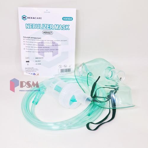 Jual Hexacare Nebulizer Mask Set Adult Child / Masker Nebul Tempat Obat ...
