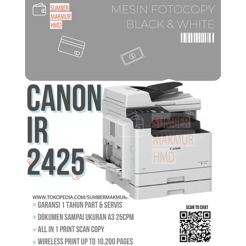 Jual Canon IR 2425i DADF A3 Fotocopy Mono Garansi Resmi - Jakarta Pusat ...