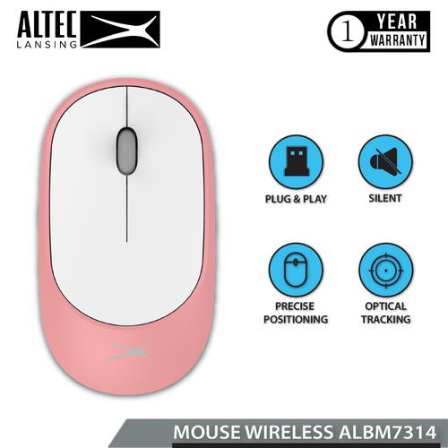 Jual Altec Lansing Mouse Wireless ALBM7314 Peach - Jakarta Pusat ...