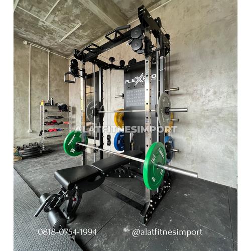 Jual Flexpro x Bumper Plate 150kg Multifunctional Smith Machine Home ...