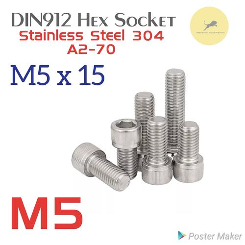 Jual Baut L M5x15 SUS304 - Jakarta Timur - Mekanikautomation | Tokopedia