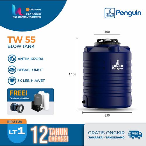 Jual Tangki Air PENGUIN TW 55 Gelombang Vol. 500 L Tandon Toren ...
