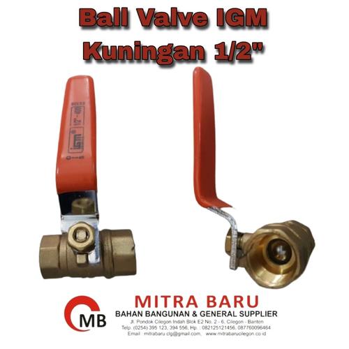 Jual Ball Valve IGM Kuningan 1/2 inch - Kota Cilegon - Mitra Baru ...