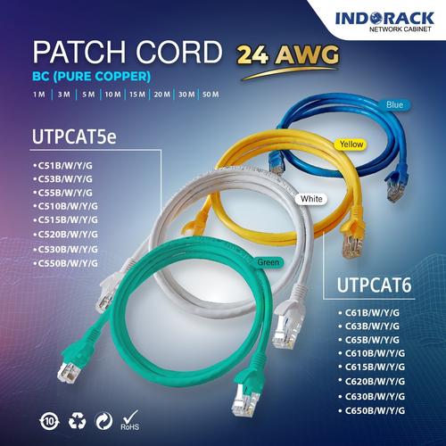 Jual KABEL LAN 10M PATCH CORD UTP 10Meter Lengkap RJ45 Cat5 - Kuning ...