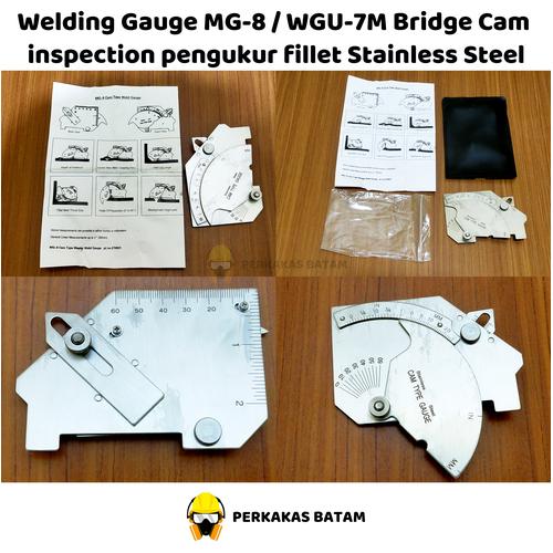 Jual Welding Gauge MG-8 WGU-7M Bridge Cam inspection fillet Stainless Steel - Kota Batam ...