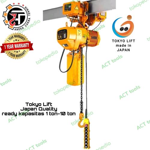 Jual electric chain hoist with trolley 3 ton 6 meter 380V Tokyo Lift ...