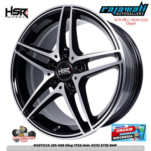 Jual VELG MOBIL AMG HSR ROSTOCK 259 17X8 MERCEDESBENZ AUDI VOLKSWAGEN ...