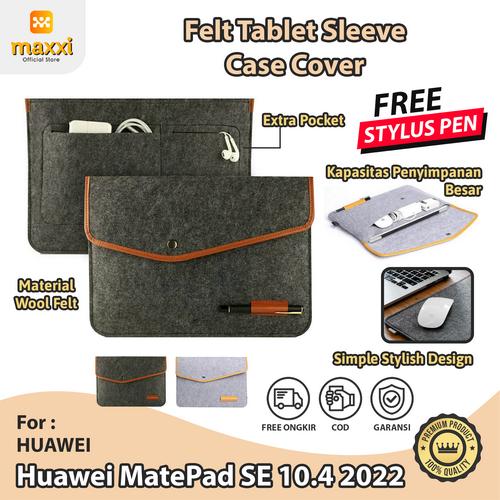 Jual Huawei MatePad SE 10.4 2022 Felt Tas Tablet Sleeve Case Casing Bag ...
