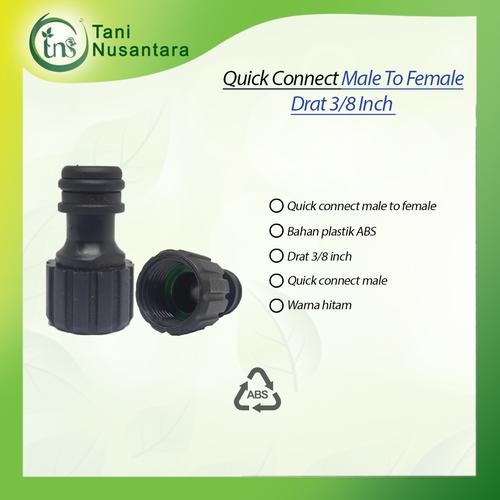 Jual Konektor Pompa DC Quick Connectr Male to Female Thread 3/8 inch ...