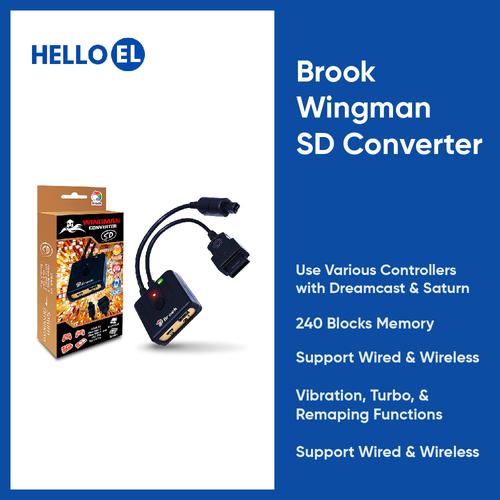 Jual Brook Wingman SD Converter Dreamcast Saturn Console Controller ...